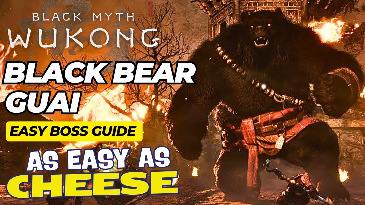 How to EASILY defeat Black Bear Guai with a New Trick - Black Myth ...
