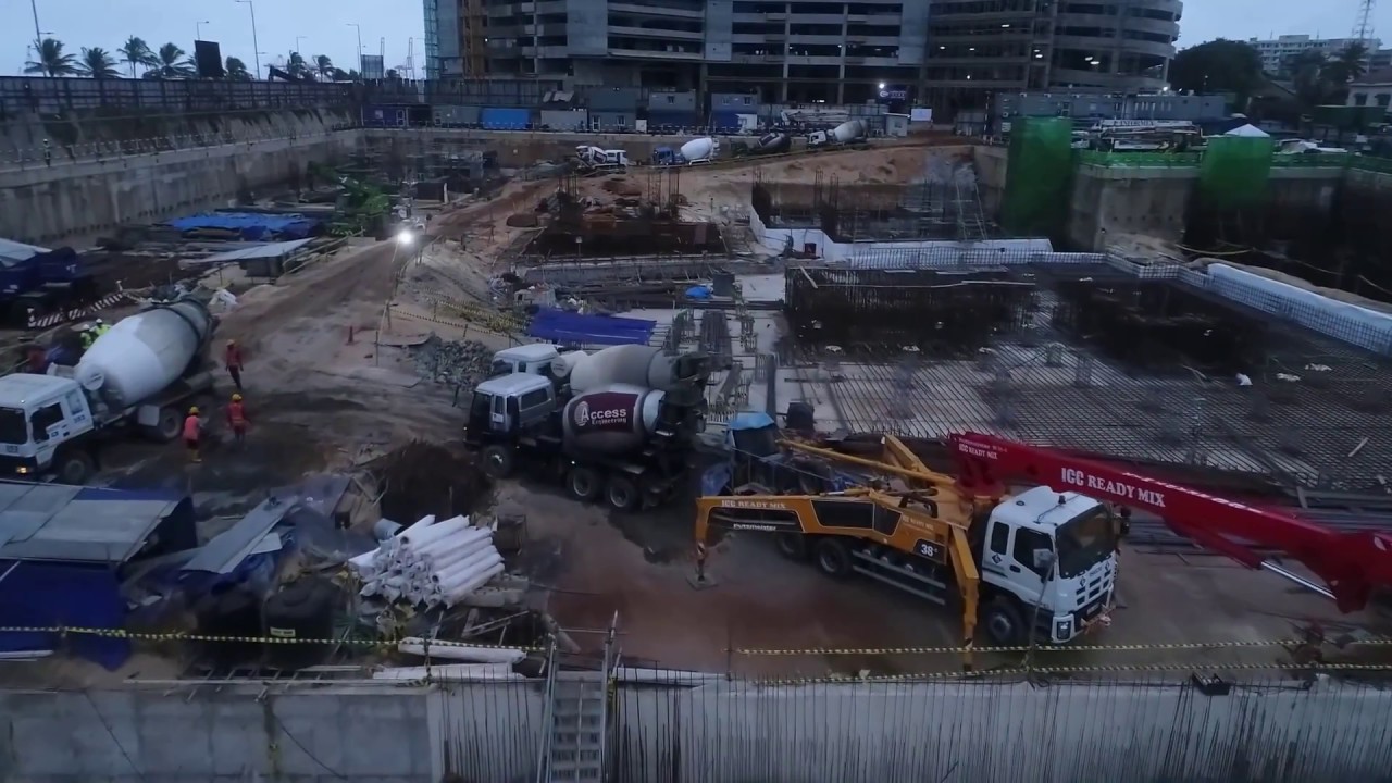 Sri Lanka's Largest Single Concrete Pour by ICC- ITC Residential Tower ...
