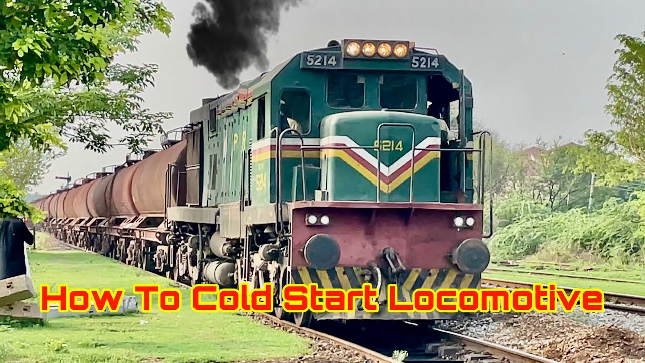 Firing Up the Beast: Cold Start of an Old Diesel Locomotive - YouTube