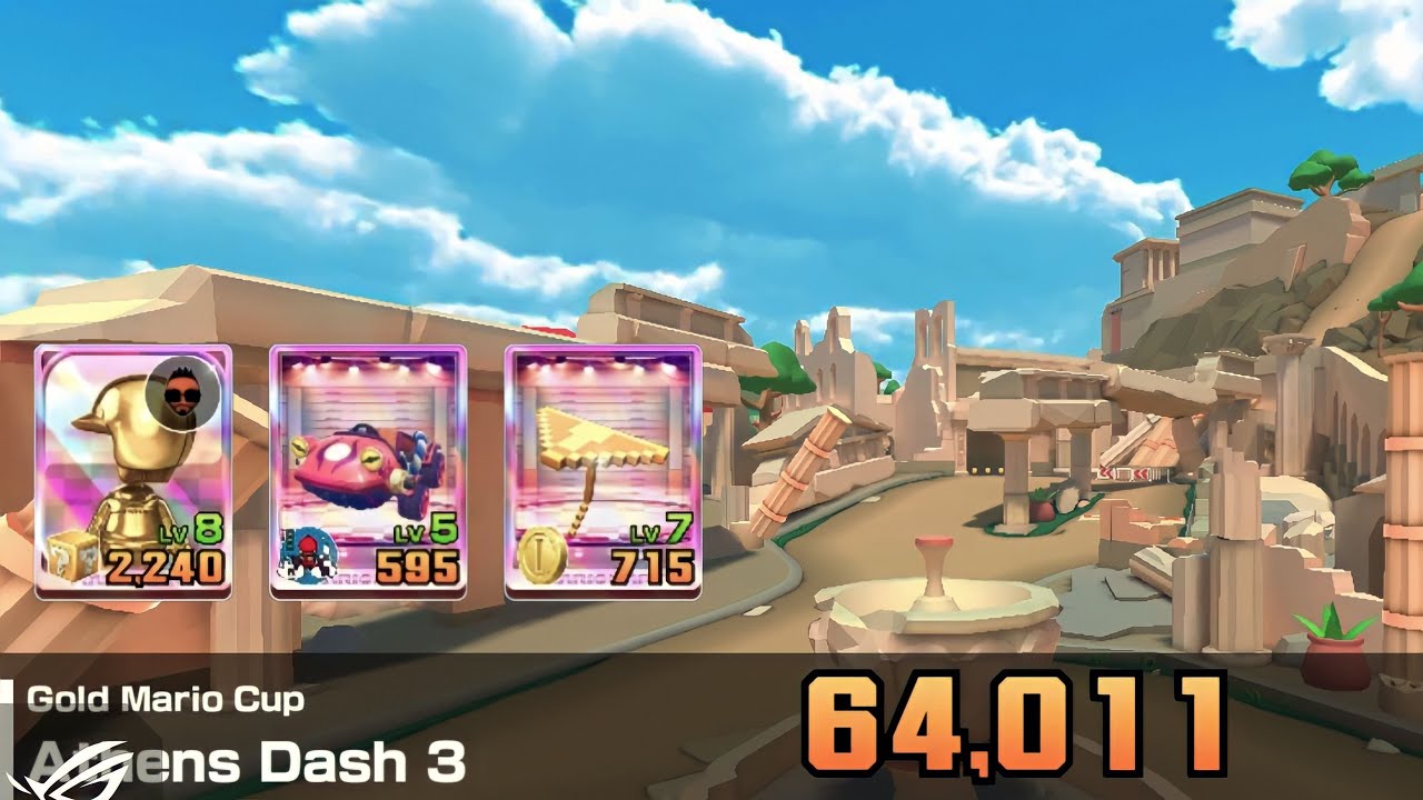 Athens Dash 3 - NONSTOP COMBO - Mario Kart Tour - YouTube