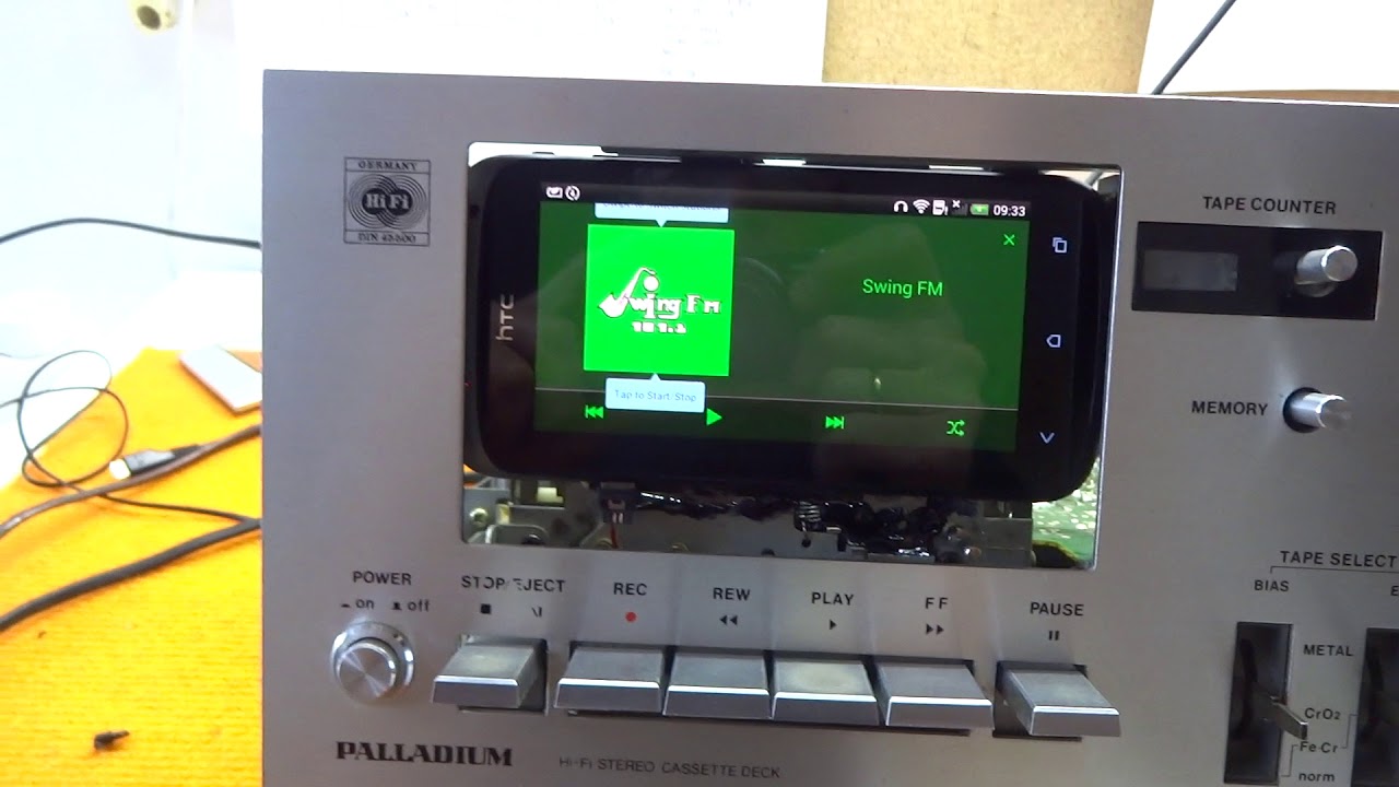 Palladium vintage deck in action - MP3 Tapeless Deck Project - YouTube