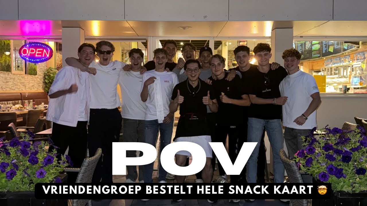 Cafetaria POV - Vriendengroep bestelt ALLE snacks in de snackbar ...