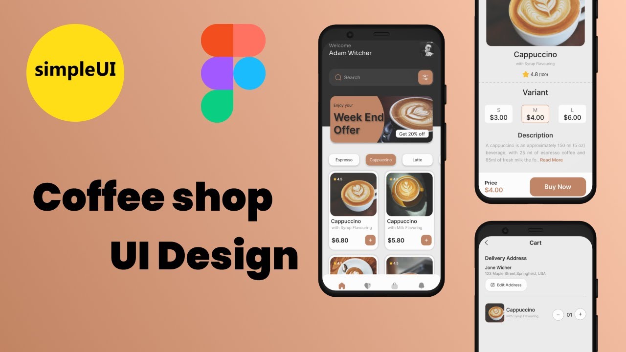 Coffee Shop UI Design Tutorial | Create a Stunning Interface from ...