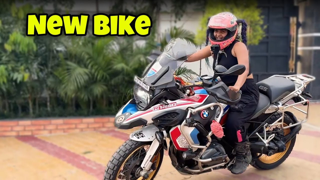 New Bike BMW R1250 GSA || RiderGirl Vishakha🇮🇳 - YouTube