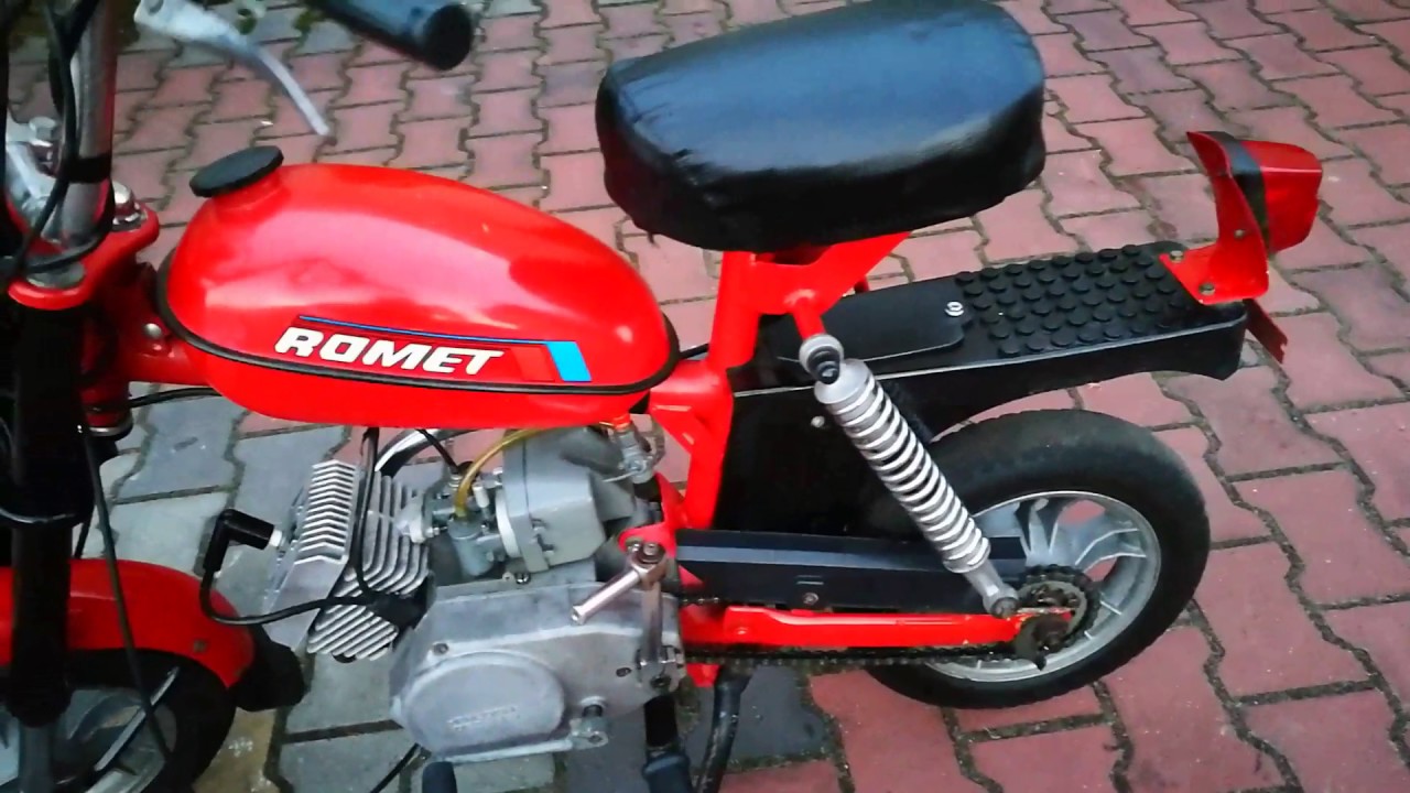 Romet Pony 50 Motorynka odpalanie i praca silnika - YouTube