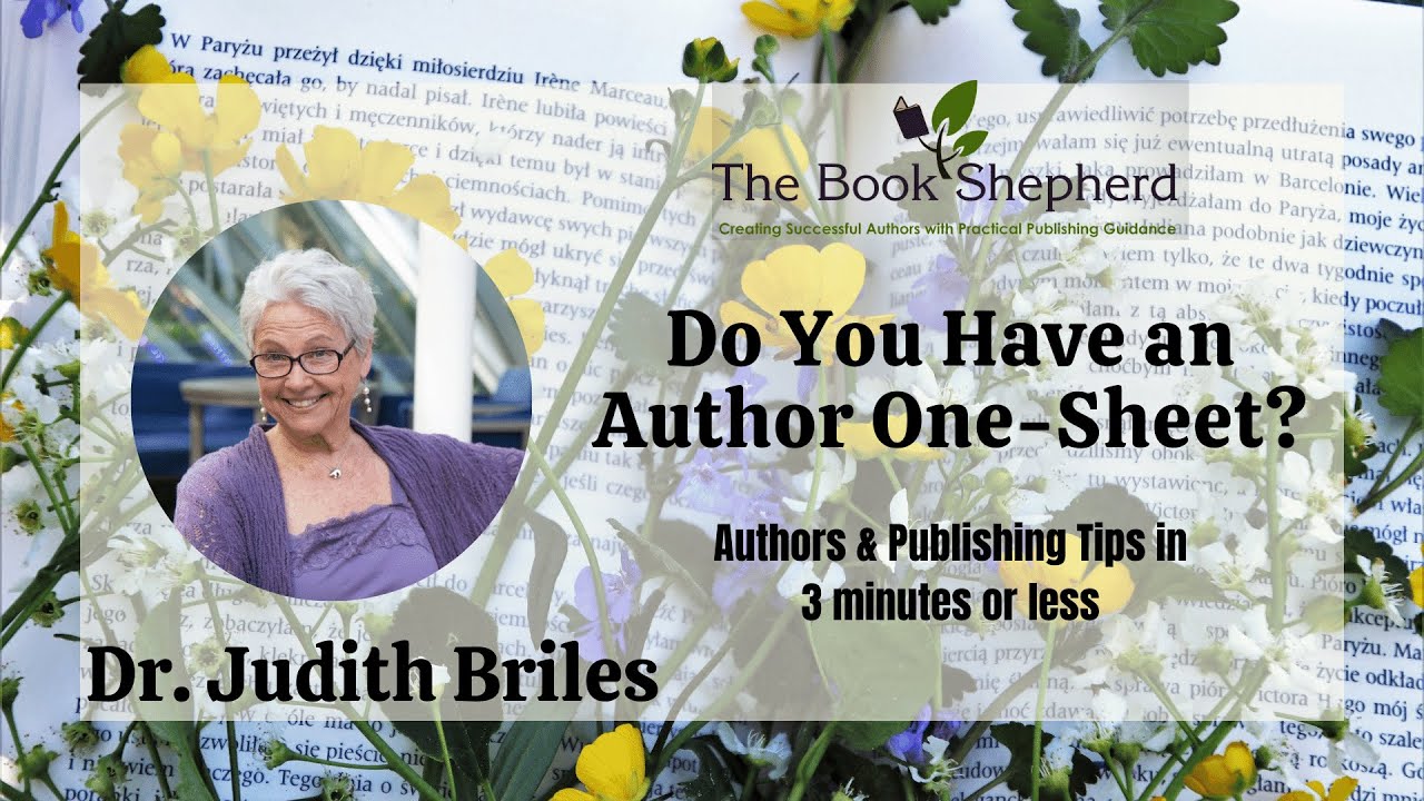 How To Make An Author One Sheet - YouTube