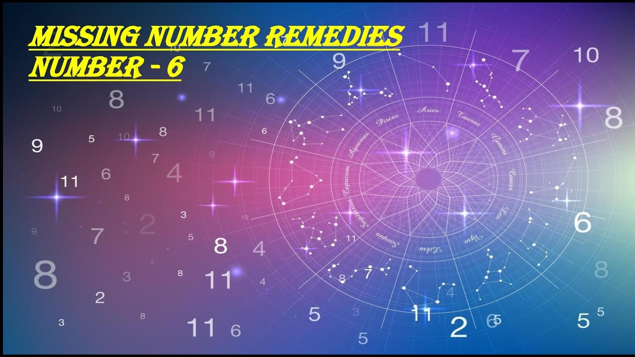Missing Number 6 Remedies #numerology #Occult Master #Amulmore - YouTube