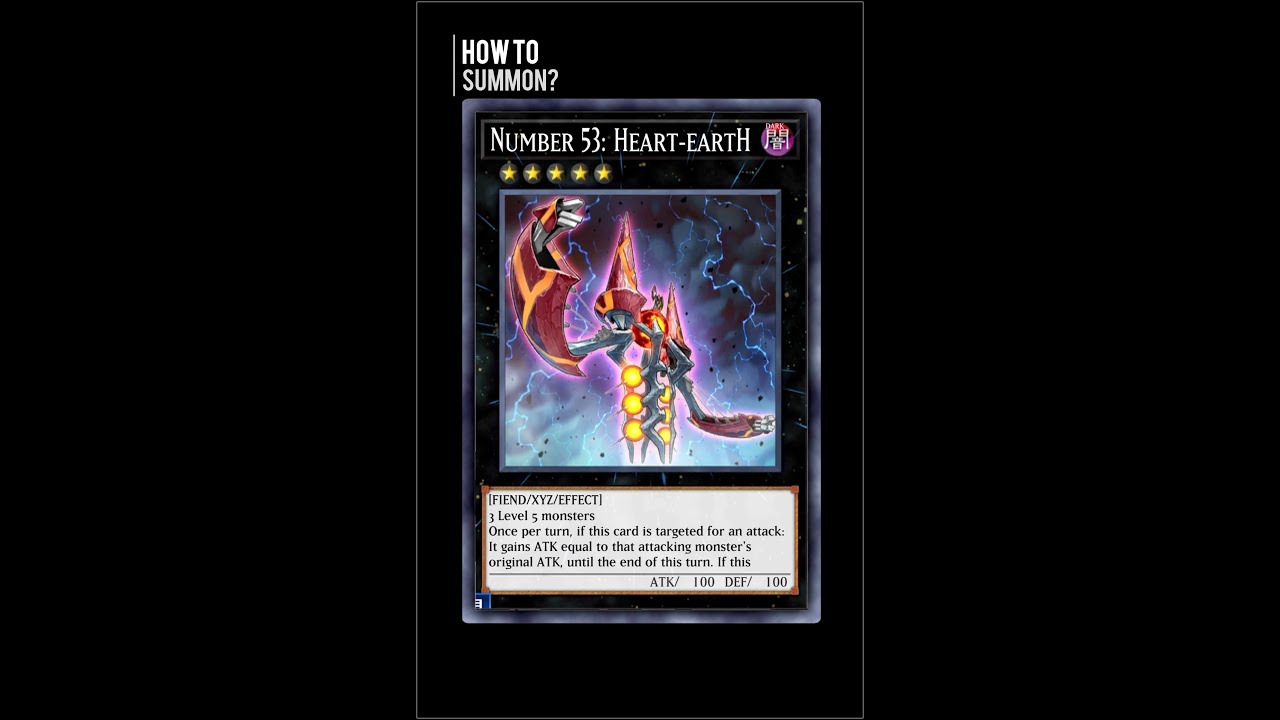 Yugioh Duel Links - HOW to summon Number 53: Heart-Earth - YouTube