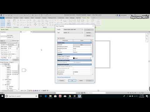 Creating and editing wall types in Revit2020