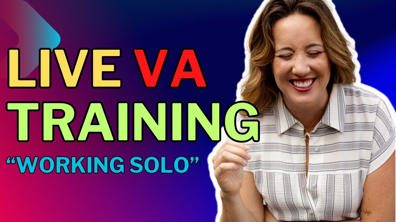 Live Virtual Assistant Training: pitching tips and how to work as a solopreneur - YouTube