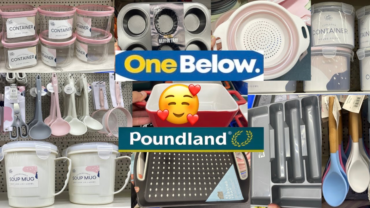 NEW FIND IN ONE BELOW FOR KITCHEN / COME SHOP WITH ME / POUNDLAND HAUL ...