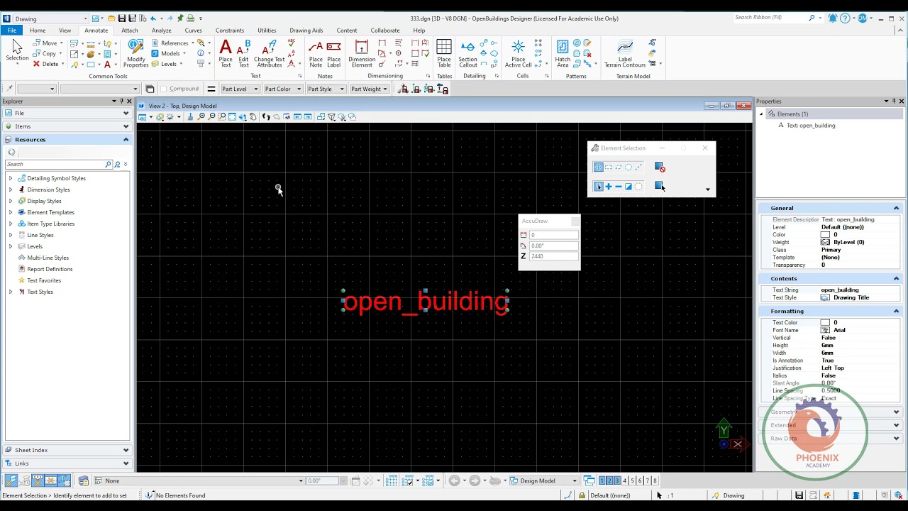 bentley open building designer edit text عربي - YouTube
