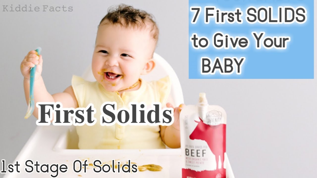 Top 7 Baby First Foods-Baby First Solid food - stage 1 weaning-Kiddie ...