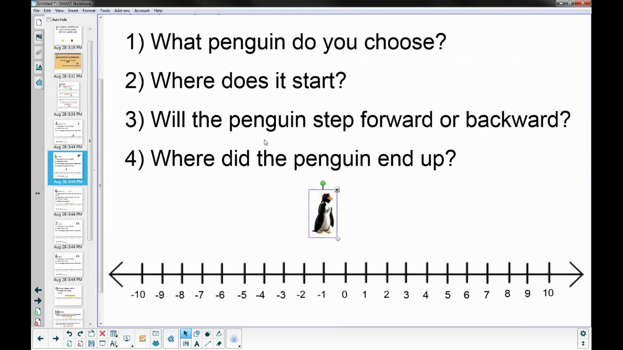 Adding Integers on Number Line with Birds VCS - YouTube