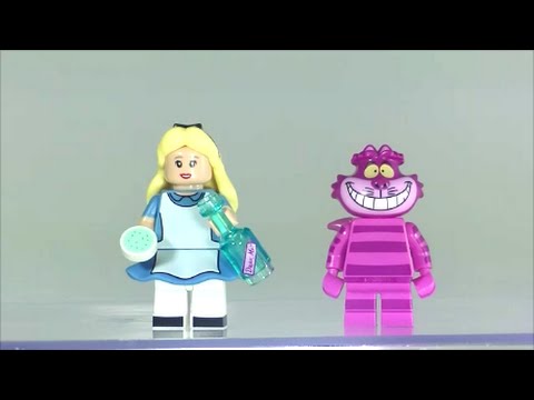 Lego Disney Minifigures 71012 Alice and Cheshire Cat Review - YouTube