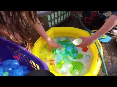 Garden fun - Water fight - YouTube