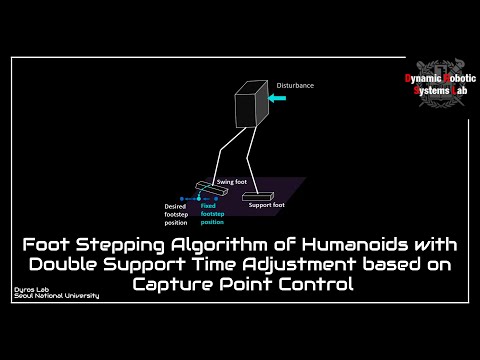 [ICRA] Foot Stepping Algo of Humanoids w. Double Support Time Adj based on Capture Point Control