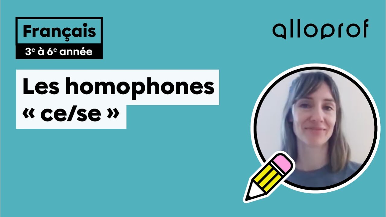 Les homophones « ce/se » | Français | Primaire - YouTube