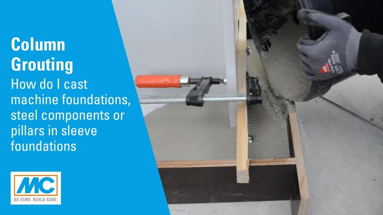 How do I cast machine foundations, steel components or pillars in ...