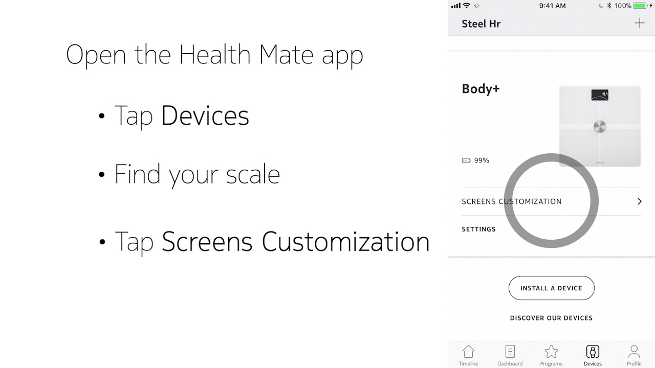 [EN] How To Customize Your Smart Scale's Screens - YouTube