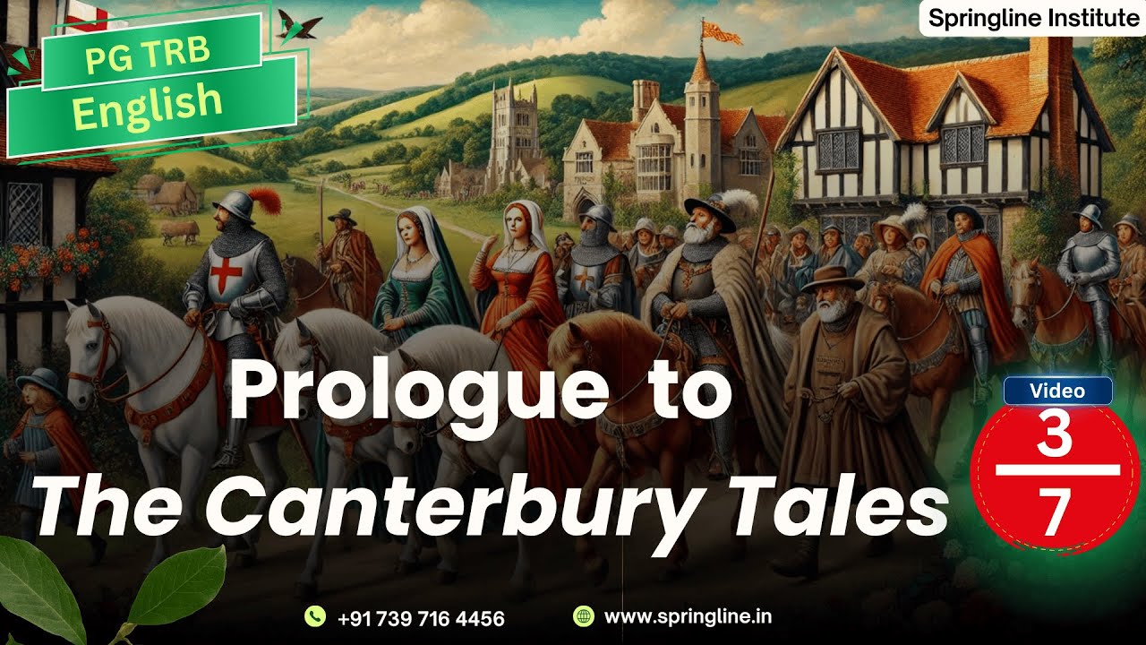 3 Characters and Text Line Explanation | The Prologue to The Canterbury ...