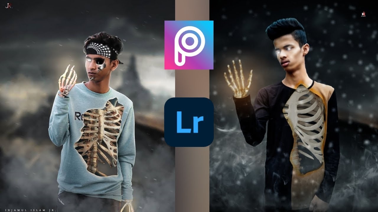 PICSART HUMAN BONS & BODY PHOTO EDITING TUTORIAL | KARAN MANDAL EDITZ ...