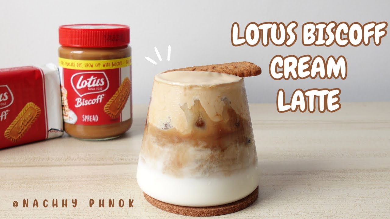 Easy to Make Lotus Biscoff Cream Latte I Home Cafe EP.15 - YouTube