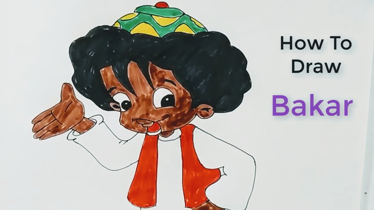 How to draw BaKar step by step - YouTube
