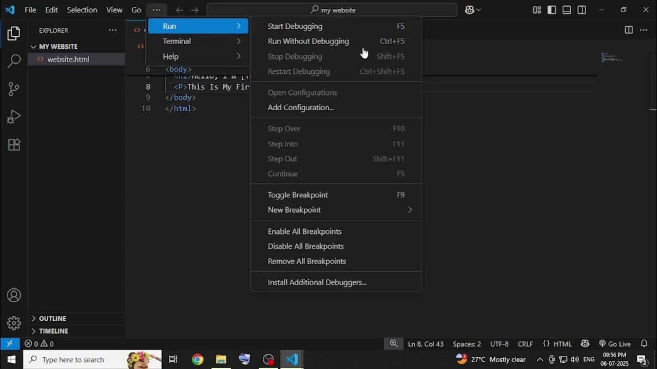How to make your first website with Visual Studio Code under 8 minutes ...