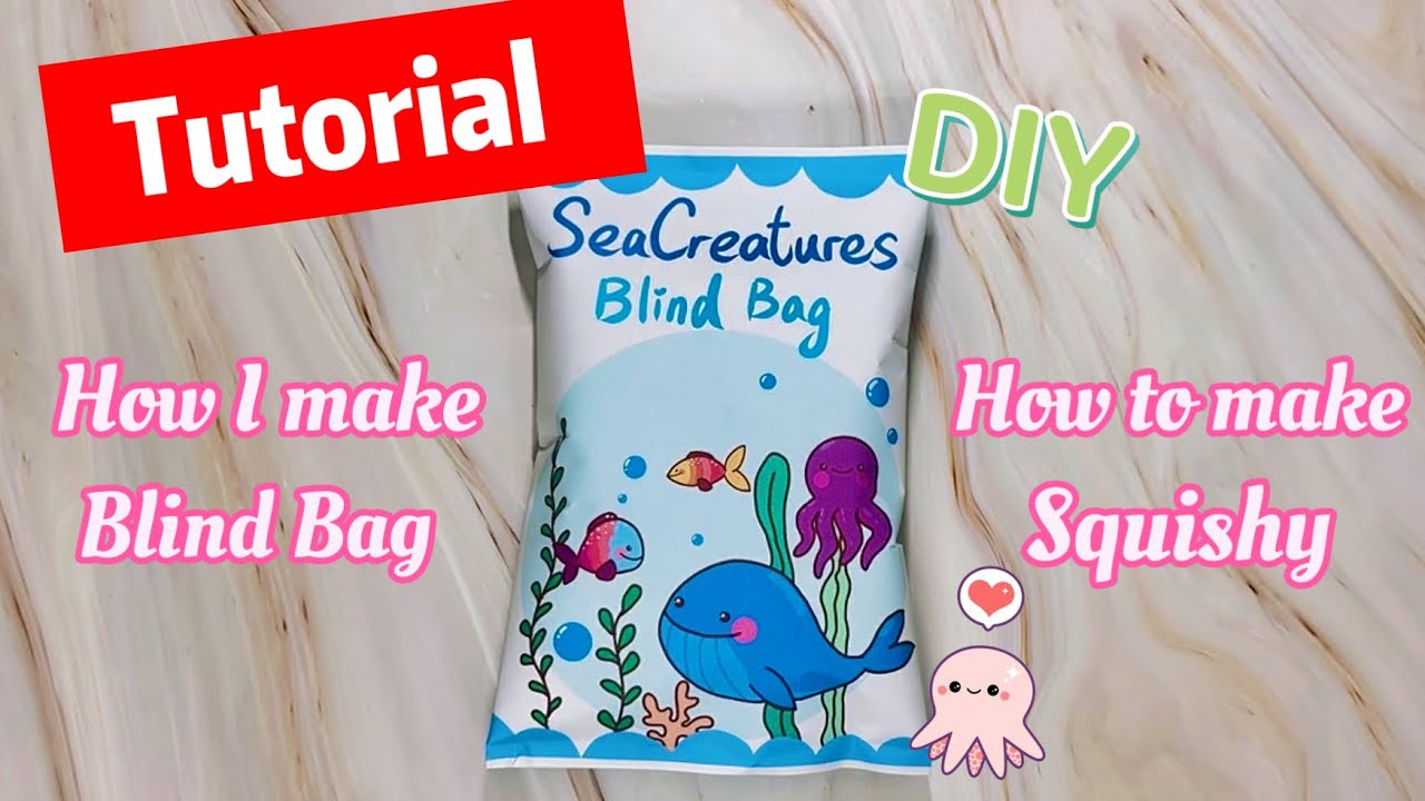 How to make blind bag | Sea Creatures🐠 #tutorial #ideas #papercraft #squishy #diy #unboxing # ...