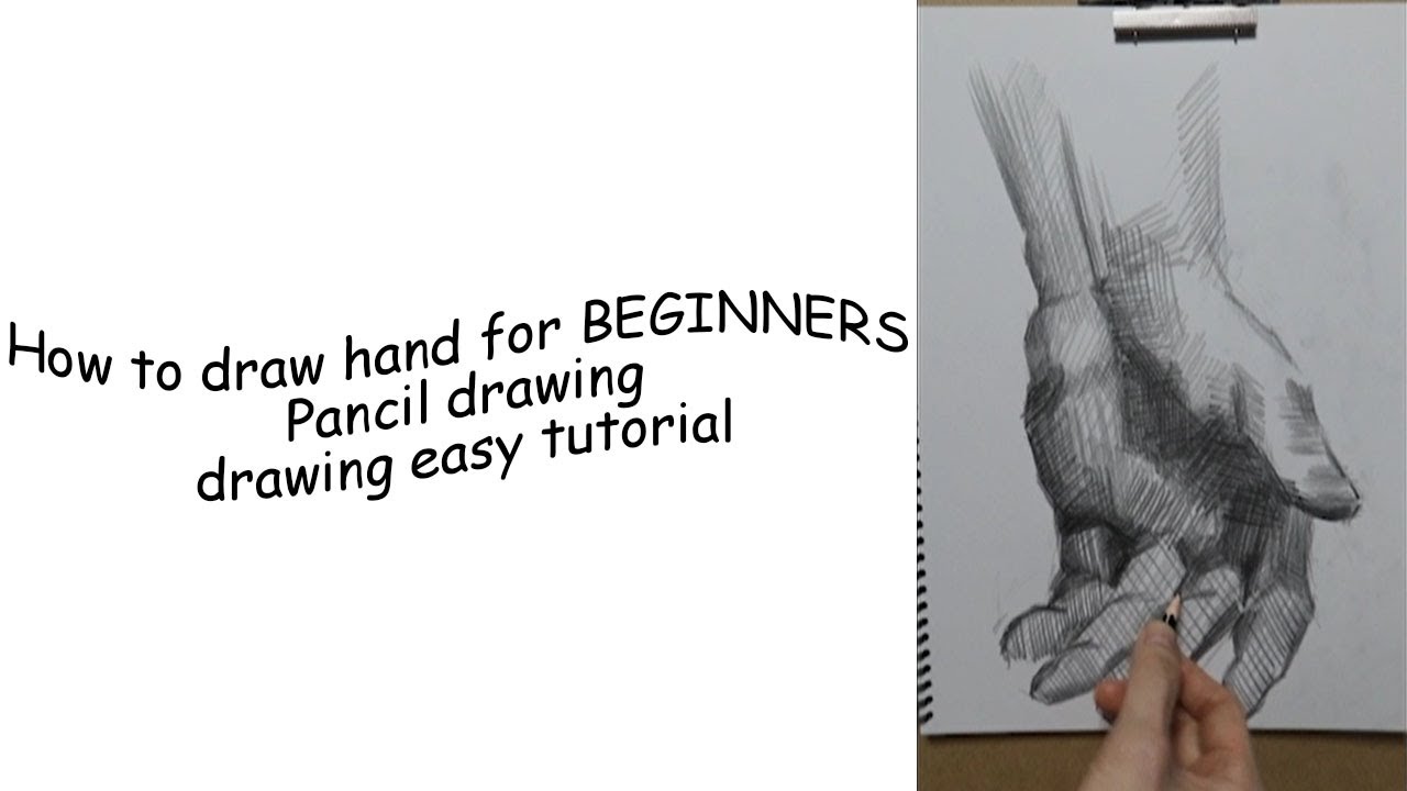 How to draw hand for BEGINNERS / Pencil drawing /drawing easy tutorial ...