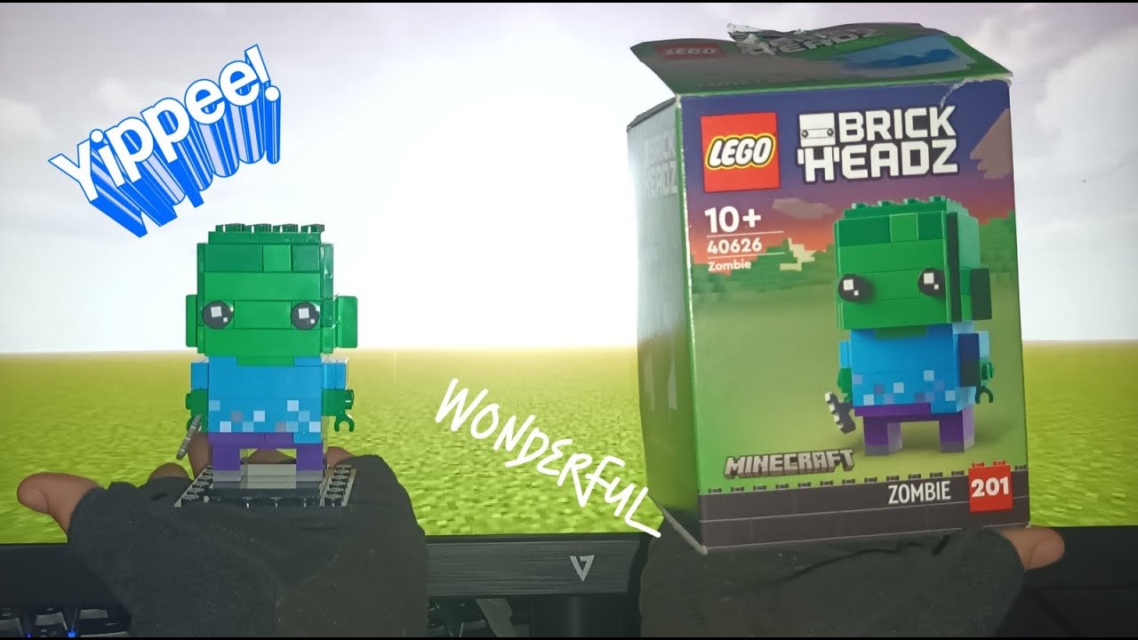 Minecraft ZOMBIE brickhead UNBOXING - YouTube