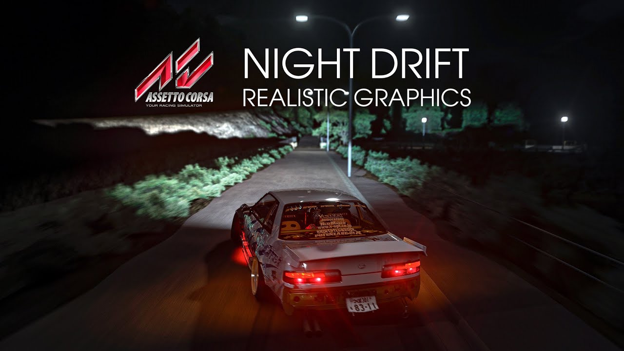 Night Drift with REALISTIC GRAPHICS in Assetto Corsa - YouTube