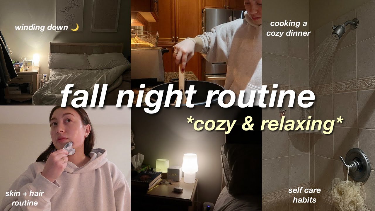 Fall Night Routine ππ―οΈπ Setting The Cozy Vibes Cooking Dinner Self