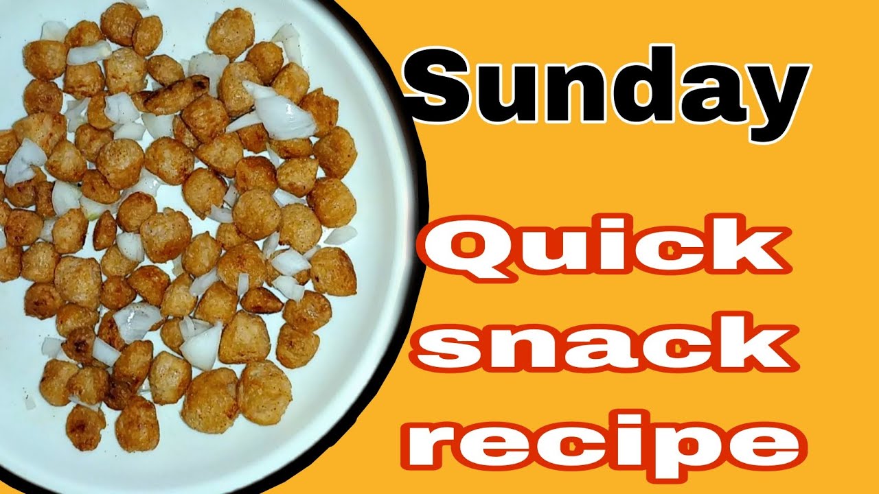 Sunday quick snack recipe with soya chunks ||10 min snack recipe - YouTube
