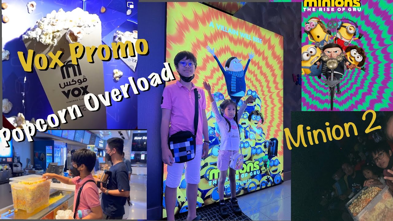 Popcorn Overload @voxcinemas + Minion: The Rise of Gru - YouTube