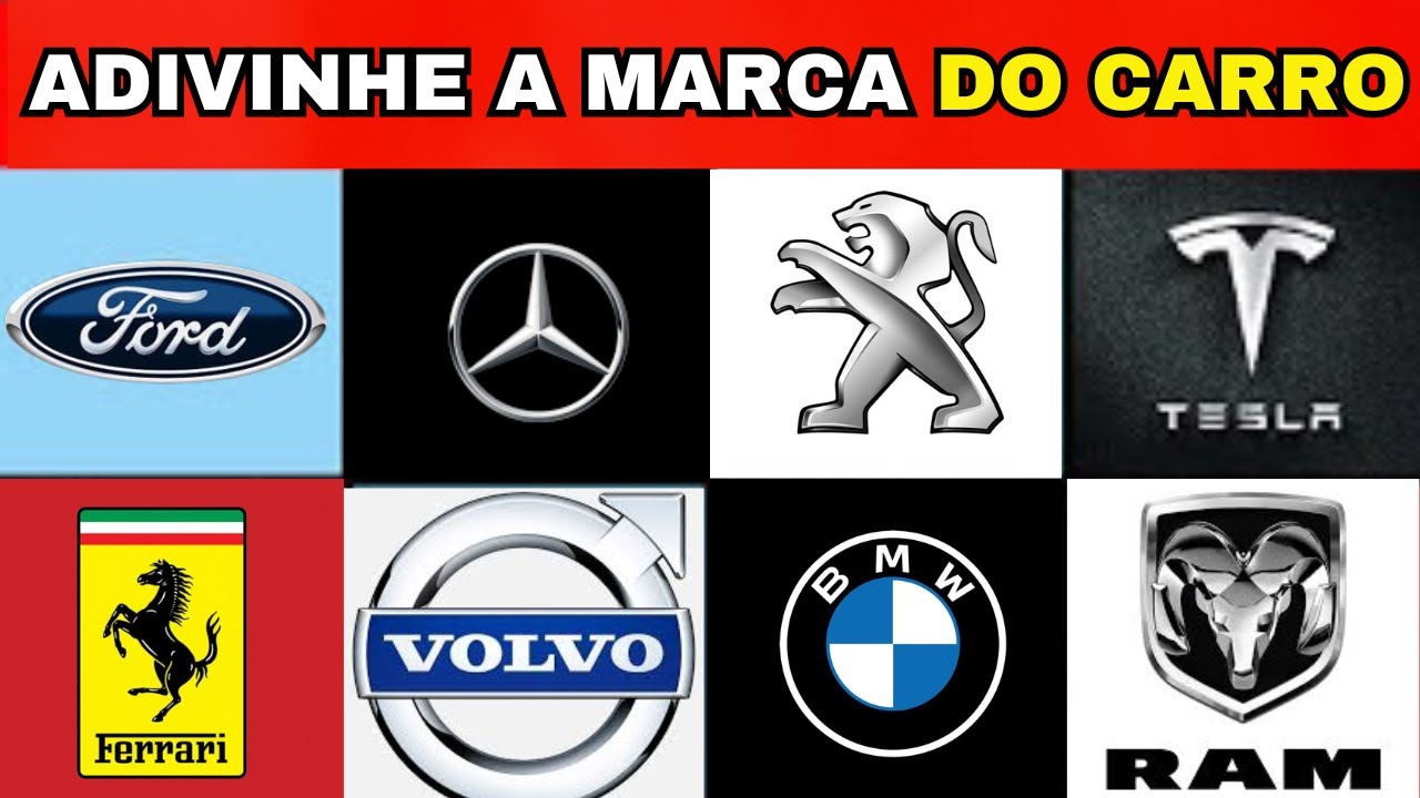 🚘 ADIVINHE a Marca do CARRO pela LOGO 🚙 | TESTE do logotipo do CARRO 🚗 ...
