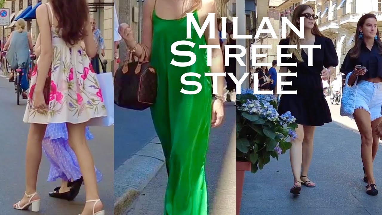 🇮🇹 Fashionable Vibe of Milan in the July heat. Milan summer outfits ...