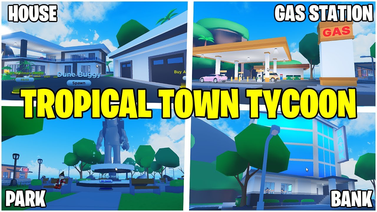 BUILDING MY TROPICAL TOWN TYCOON ROBLOX PART #1 - YouTube