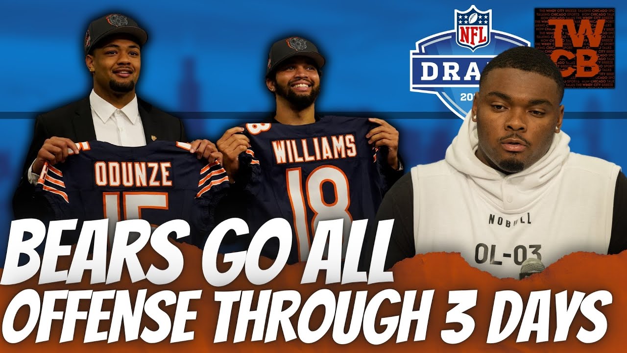 CHICAGO BEARS LIVE NFL DRAFT DAY 2 REACTION | BEARS DRAFT KIRAN ...