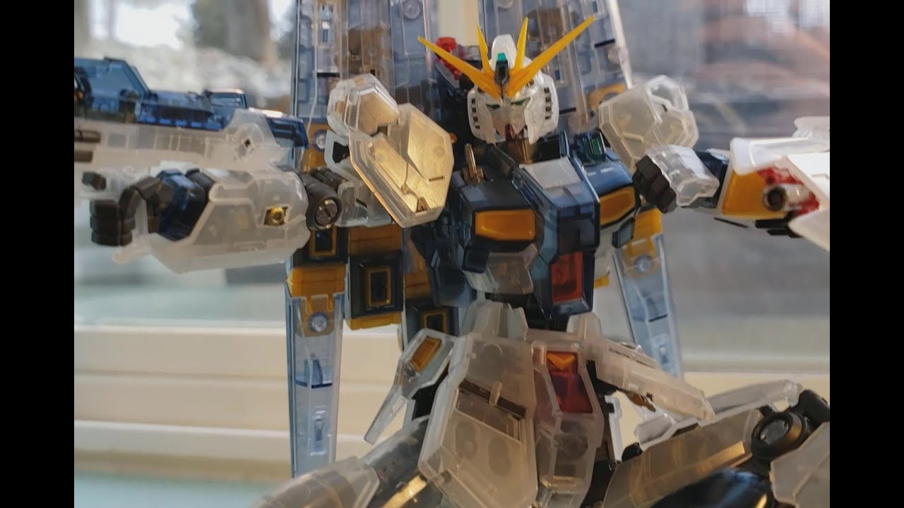 RG Nu Gundam Clear Color Detailing - YouTube