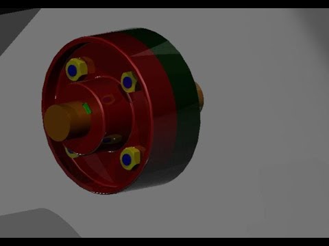 Flange Coupling Protcted | Creo | part Design And Assembly - YouTube