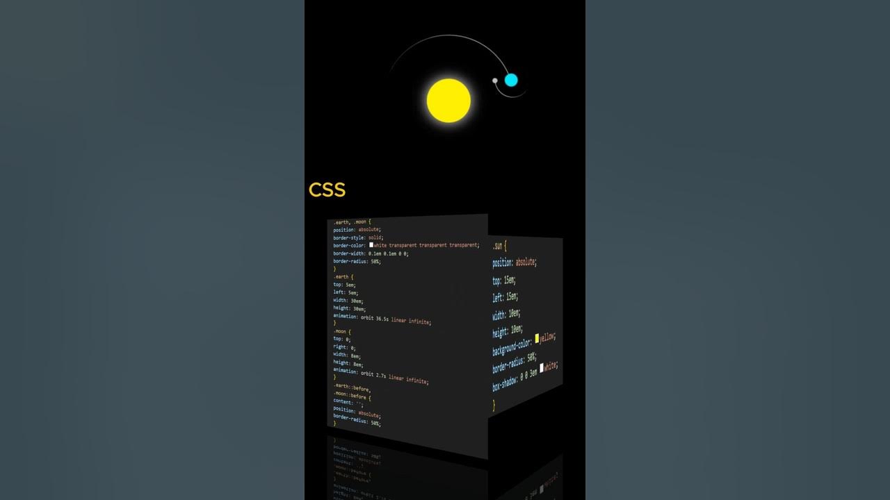 Solar System | HTML CSS #shorts #csstutorial #codinglove #codingshortvideo #viral #trending ...