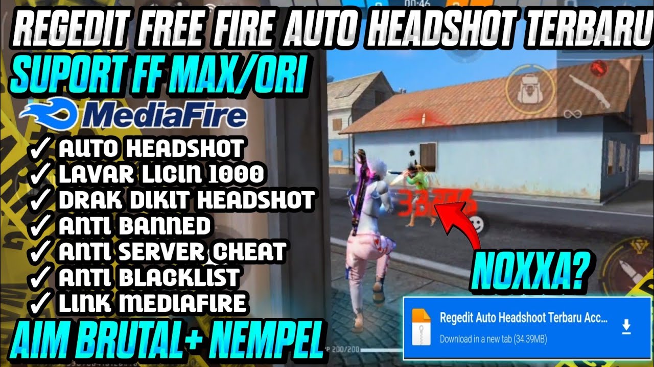 FILE VVIP CUMAN 10K?🫣🫣 REGEDIT FF AUTO HEADSHO WORK DI FF BIASA & FF MAX WORK ALL DEVICE - YouTube