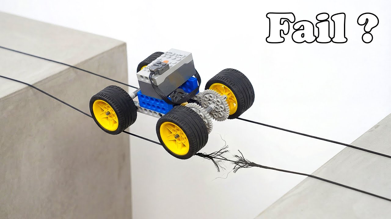 Building LEGO Car for Rope Bridge Challenge - Epic Fail or Pass ...