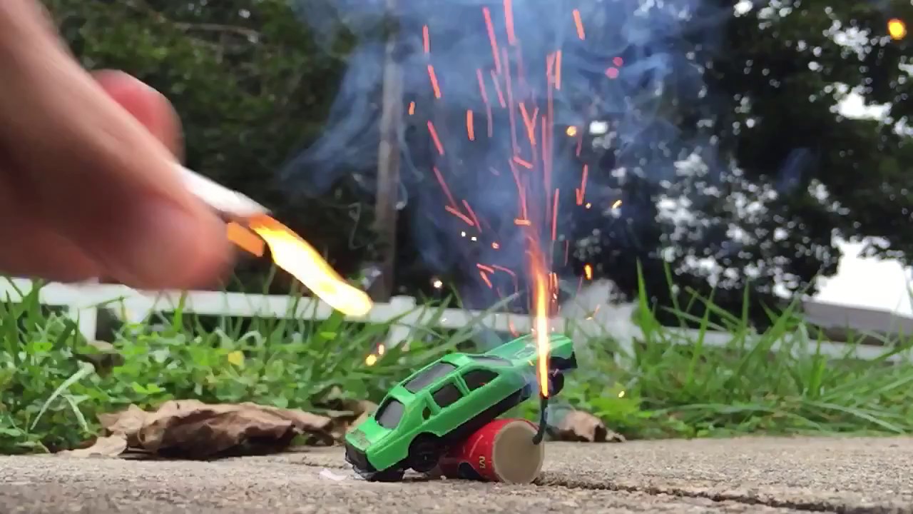 Slow Motion Explosion! Let’s blow up this toy car - YouTube