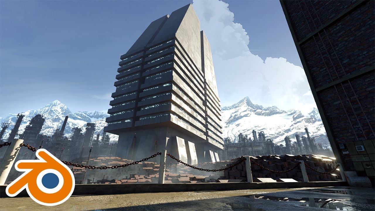 Create a Futuristic City in BLENDER | Tutorial - YouTube