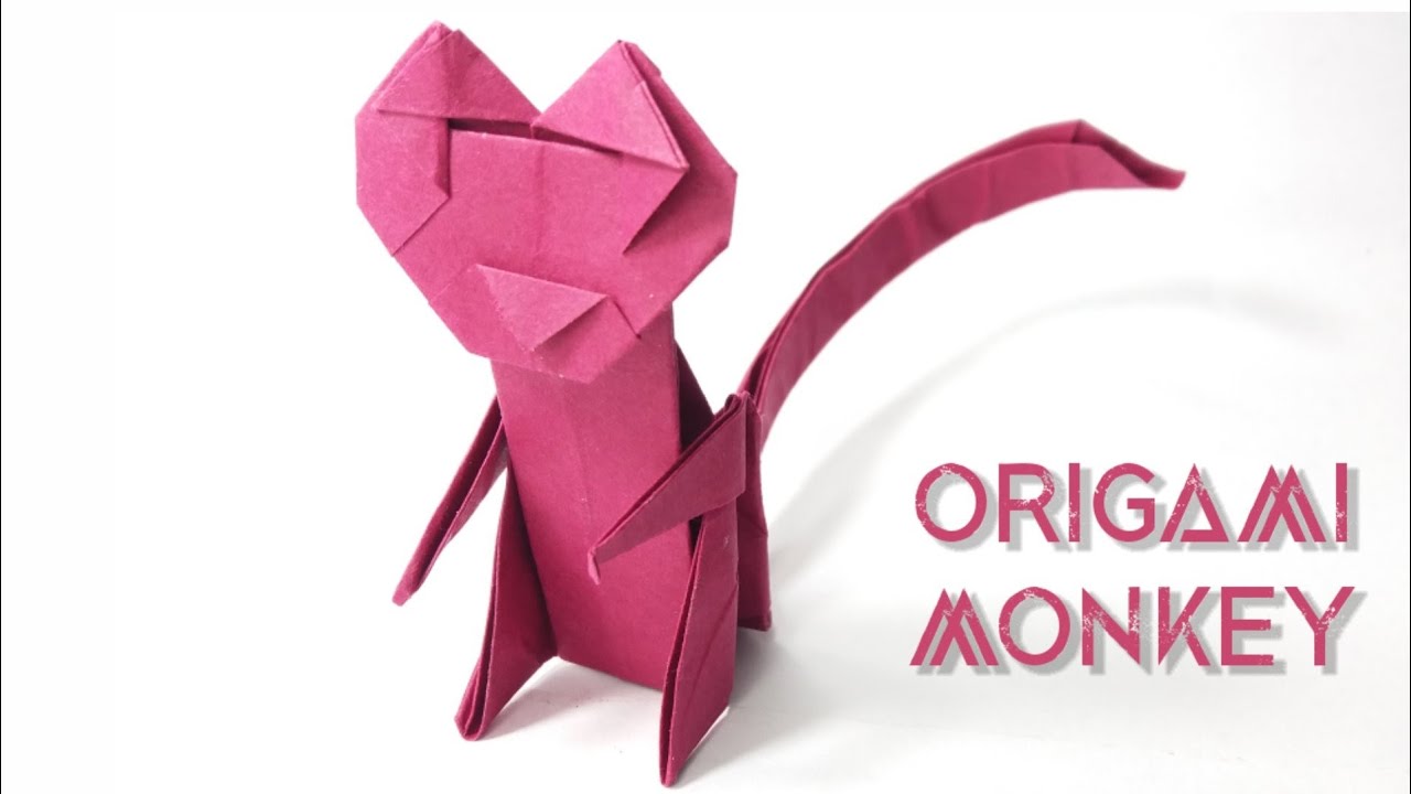 Origami monkey with square paper | Paper toys | Origami animals | Cute ...