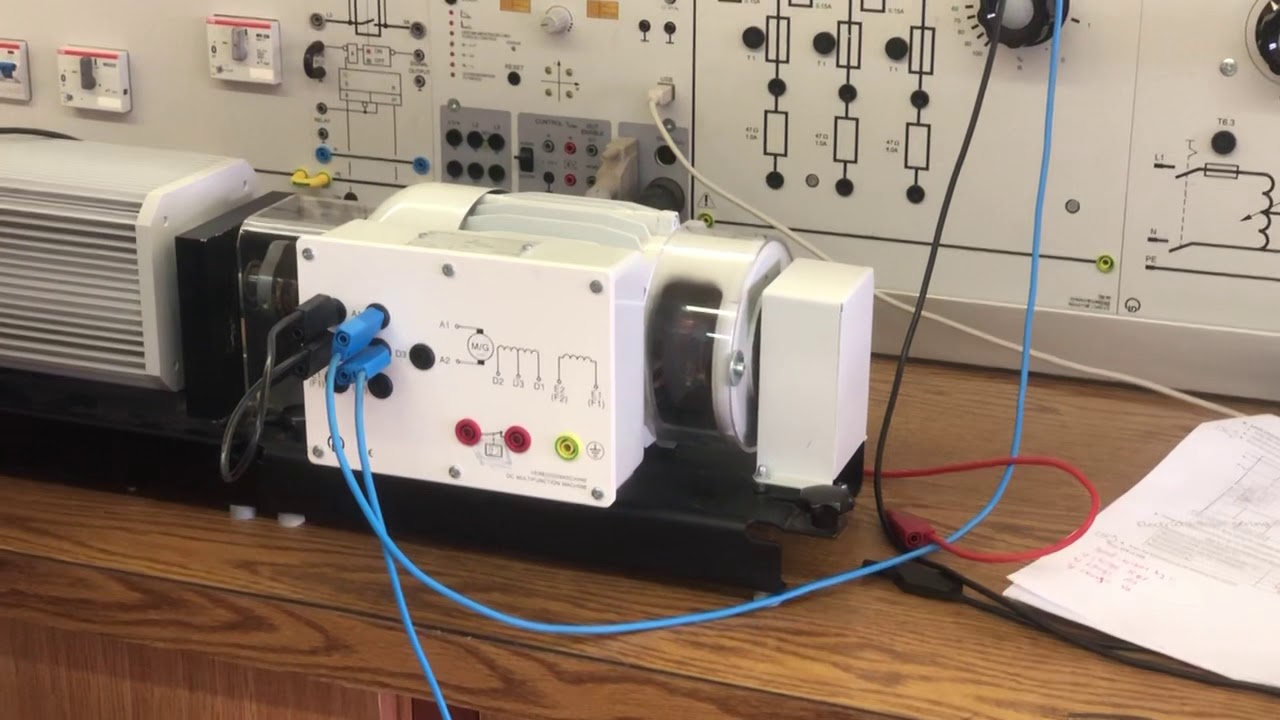 Machines Lab / Compounded DC Motor - YouTube