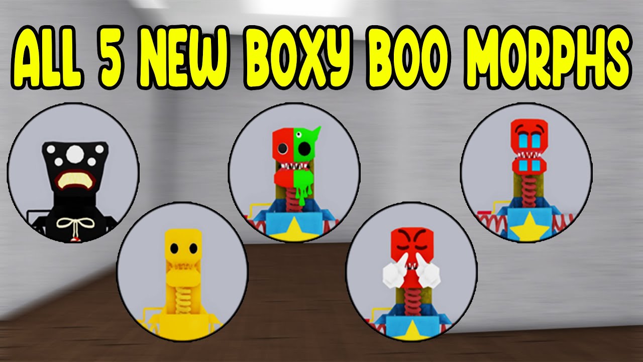 UPDATE - How To Find ALL 5 NEW BOXY BOO MORPHS in Find The Boxy Boo ...